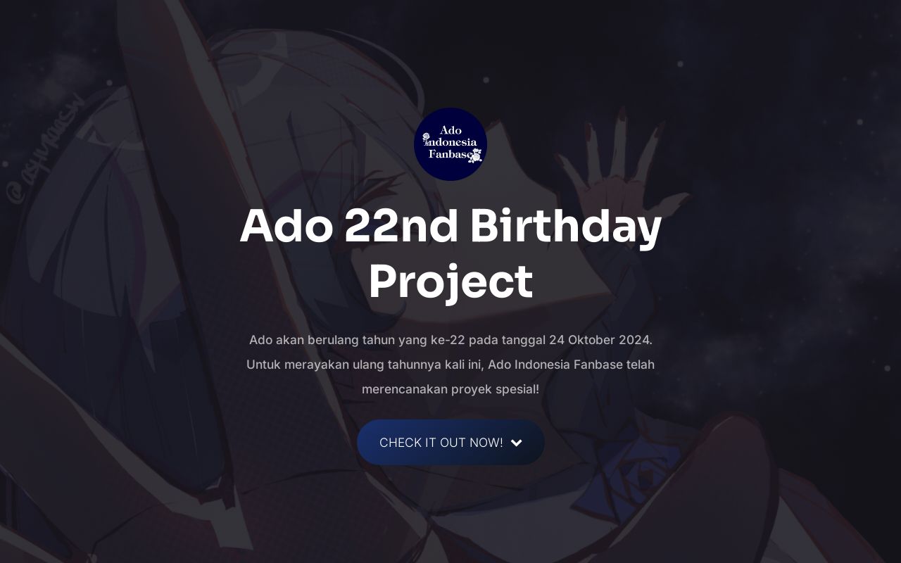 Ado 22nd Birthday project